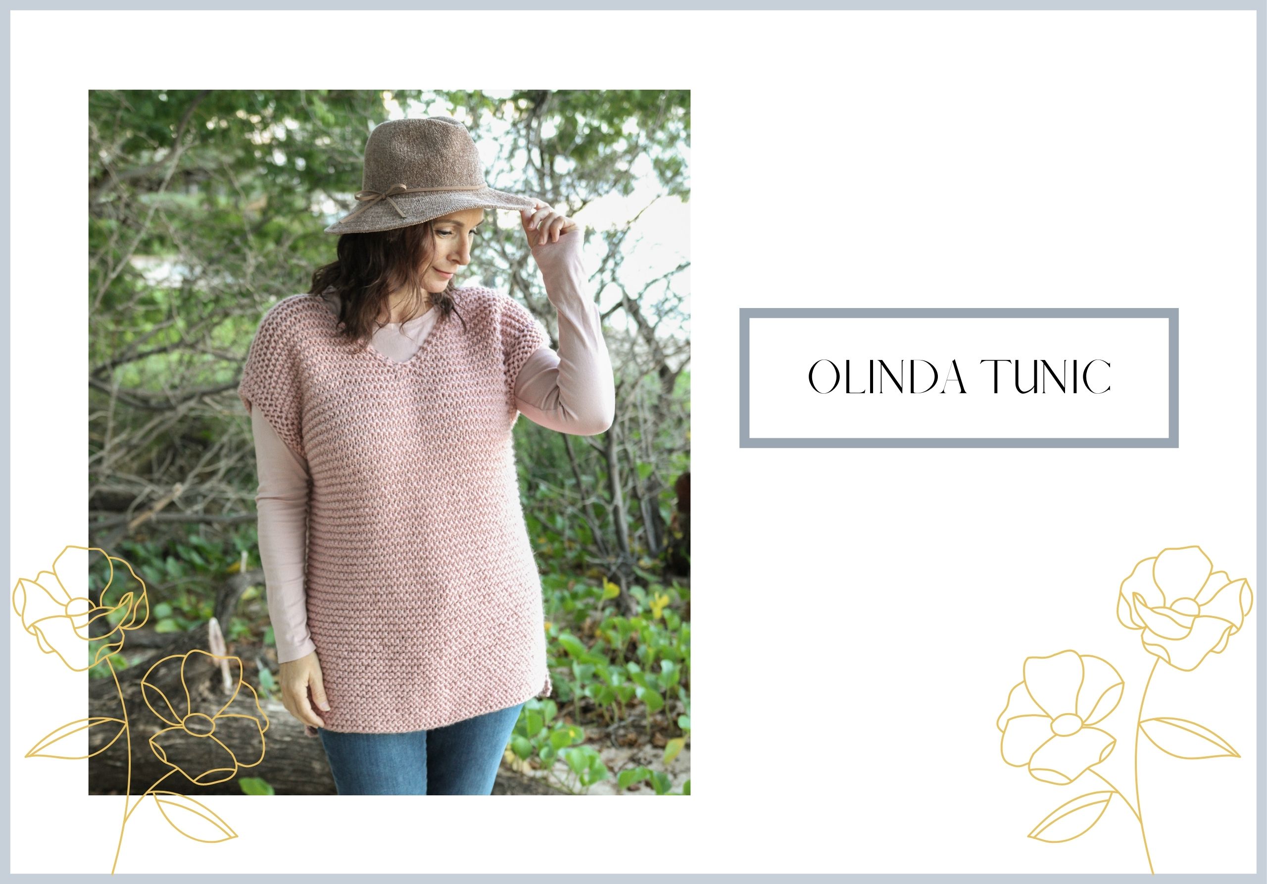 Olinda Tunic - Pink Plumeria Maui