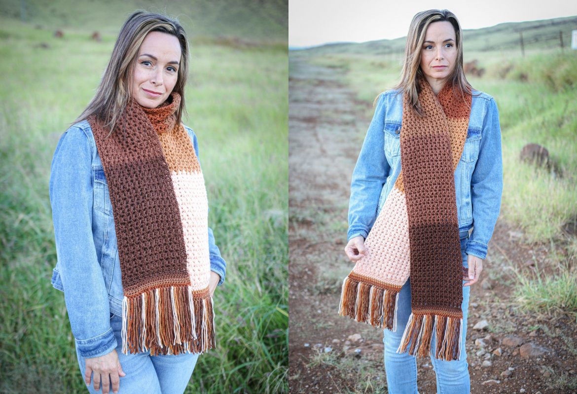 Quill Scarf - Pink Plumeria Maui